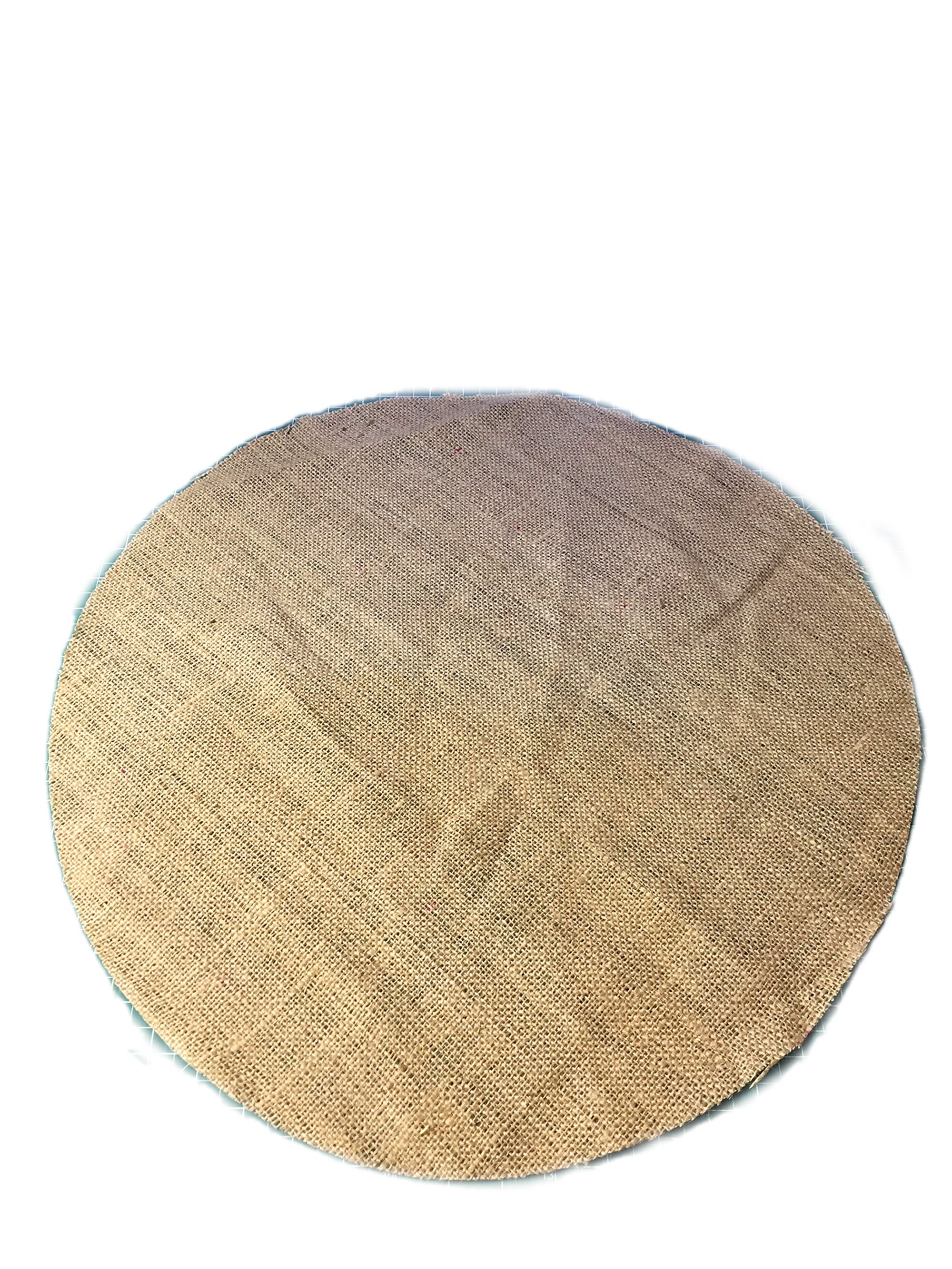 Round Burlap Placemats 21 Inch/17 Inches Diameter Raw | Etsy