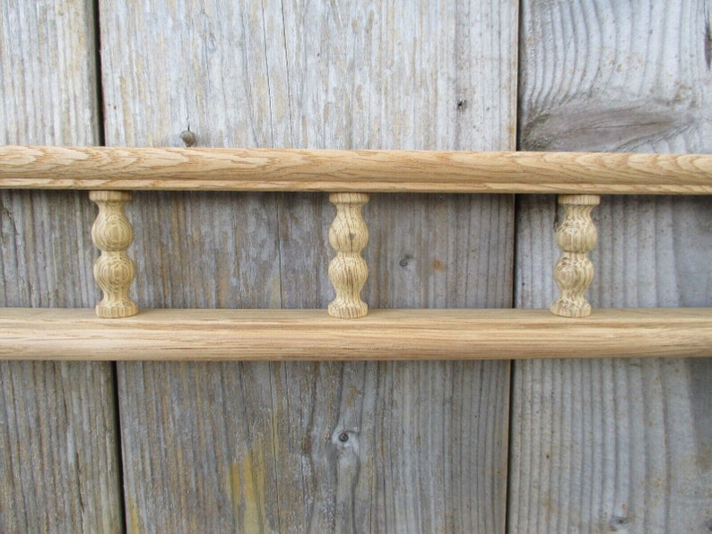 2 X Solid Oak Gallery Rail Kitchen Cabinets 79.5 Cm Long - Etsy