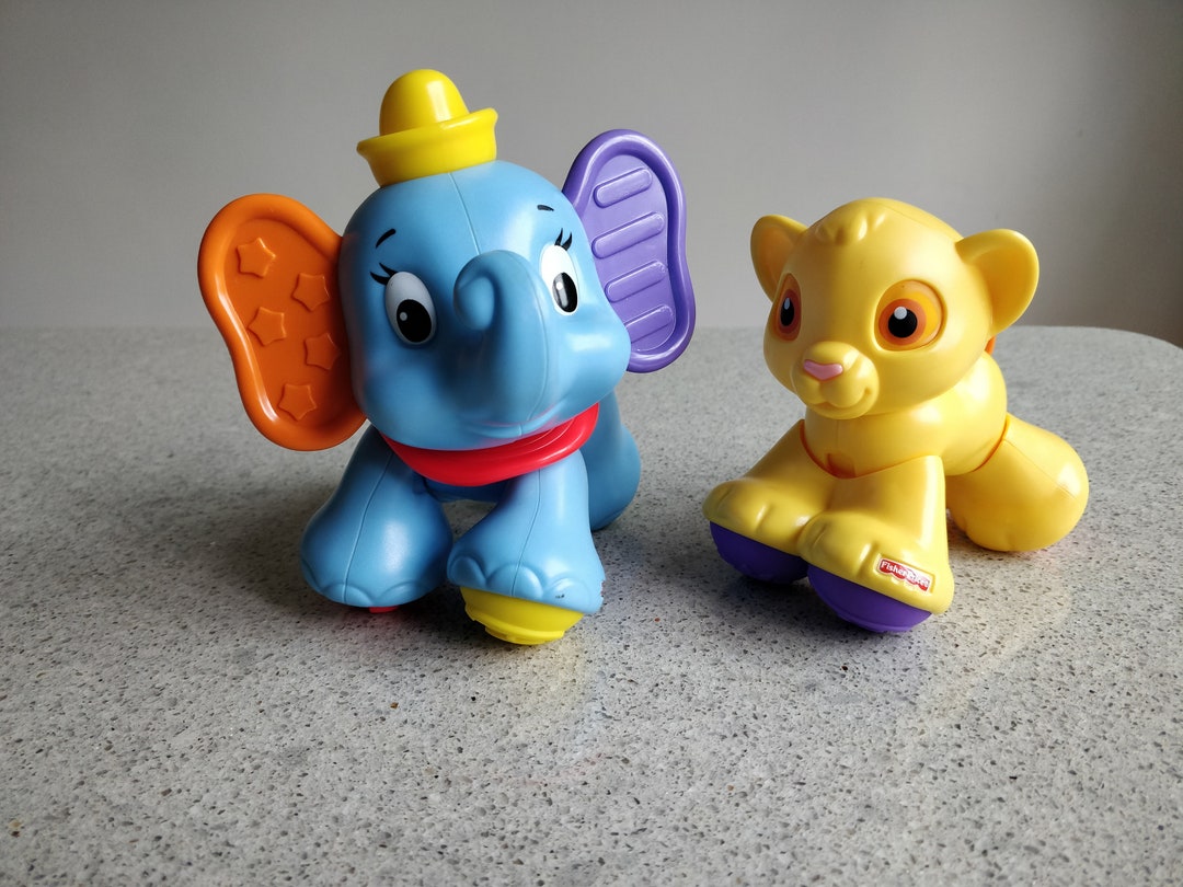 Set of 2 Collectibles Disney Dumbo and Simba Baby Clicker Toys/ Set of ...