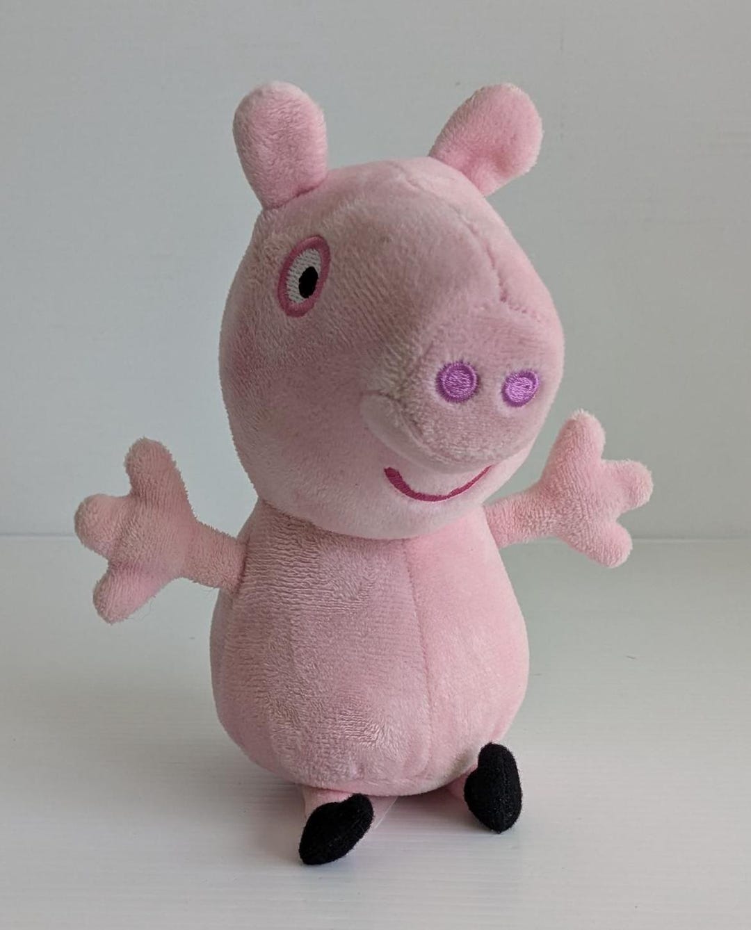 VTG Peppa Pig 7” Plush Stuffed Toy ABD Ltd/ent One UK 2003 No Clothing ...