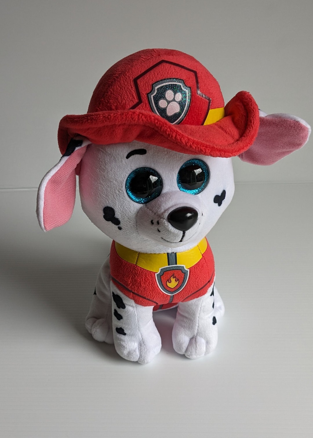 10" Collectible Paw Patrol Marshall Stuffed Dalmatian Dog Firefighter ...