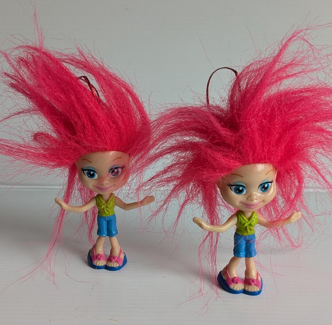 Trollz # Hannah Plastic Figure/ Hannah Trollabell Pink Hair Christmas ...