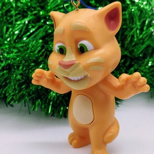 Talking Tom Curious Orange Cat Figure/talking Tom Plastic Christmas ...