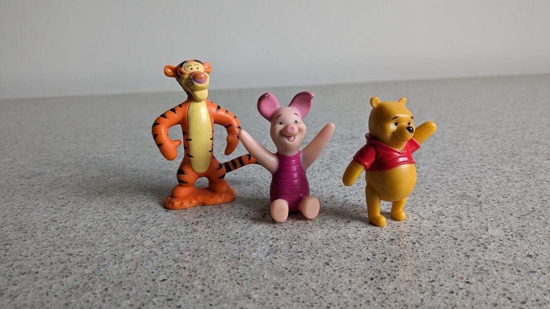 Collectible Set of 3 Plastic Figures Winnie the Pooh - Etsy