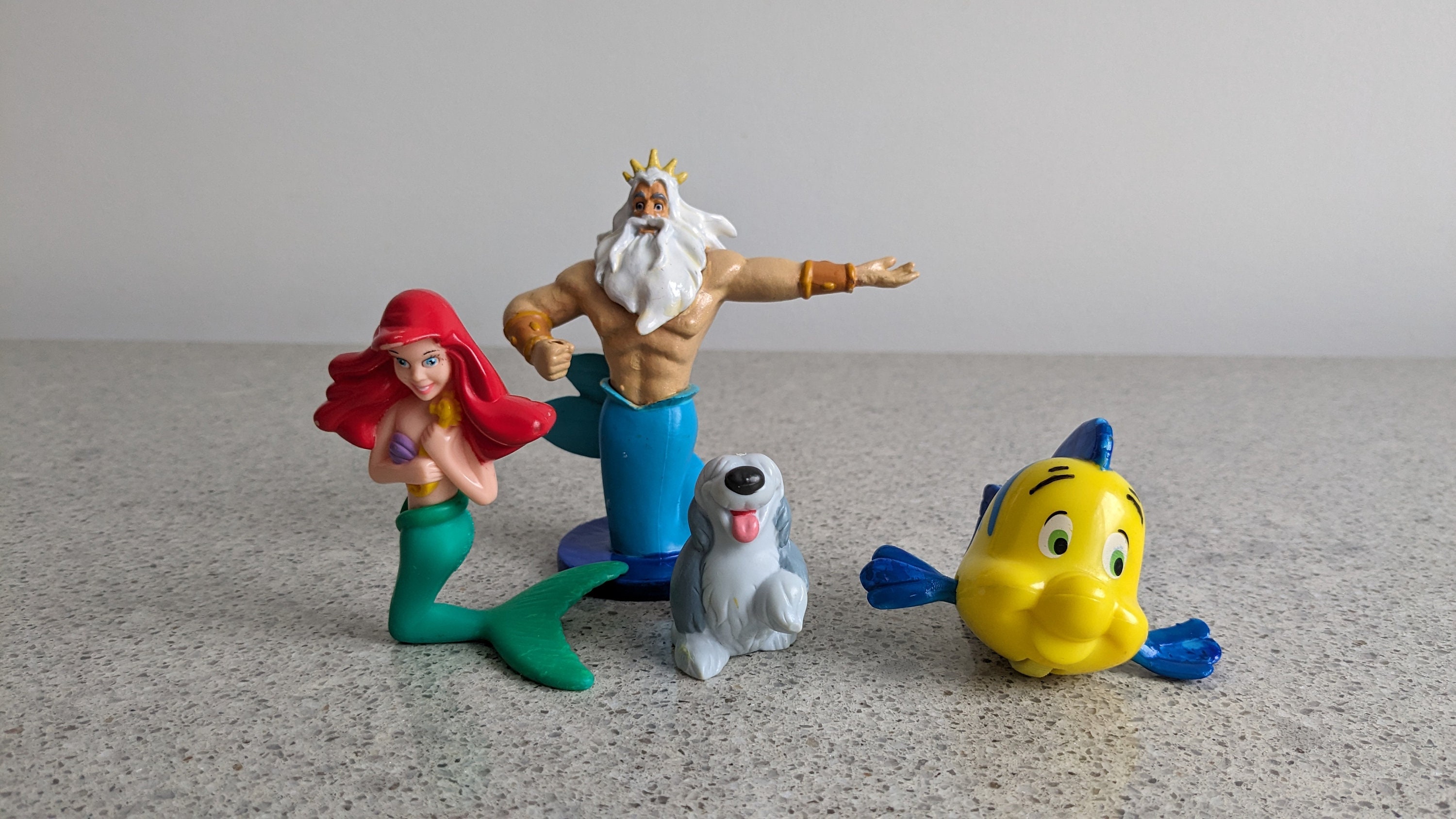 Set of 4 Vintage Little Mermaid Collectible Figures/set of 4 Little ...