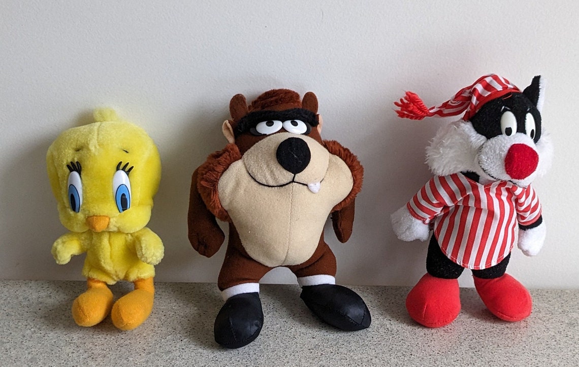 Vintage Collectible Looney Tunes Characters Plush Dolls/looney Tunes ...