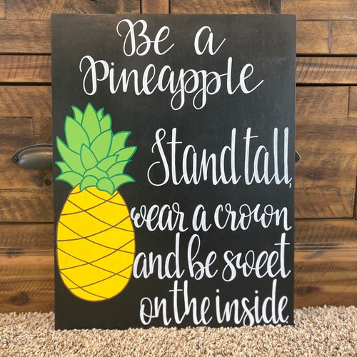 Pineapple Necklace Be a Pineapple Stand Tall Wear a Crown and - Etsy