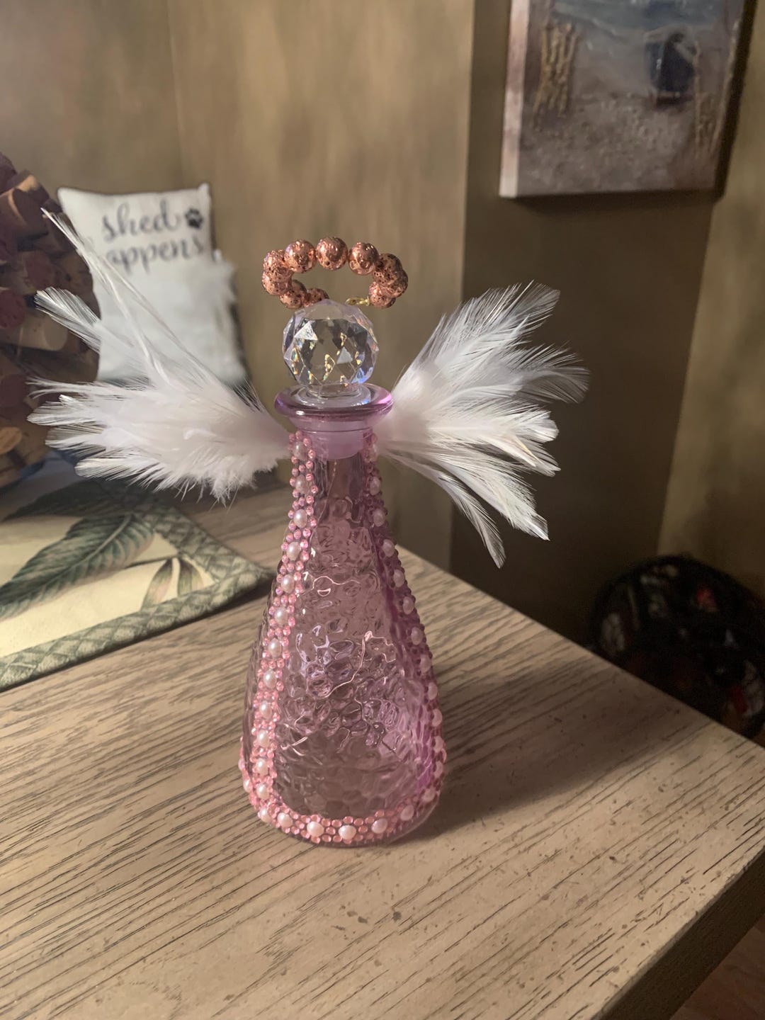 Beautiful Bottle Angel for Decor 8”x3” - Etsy