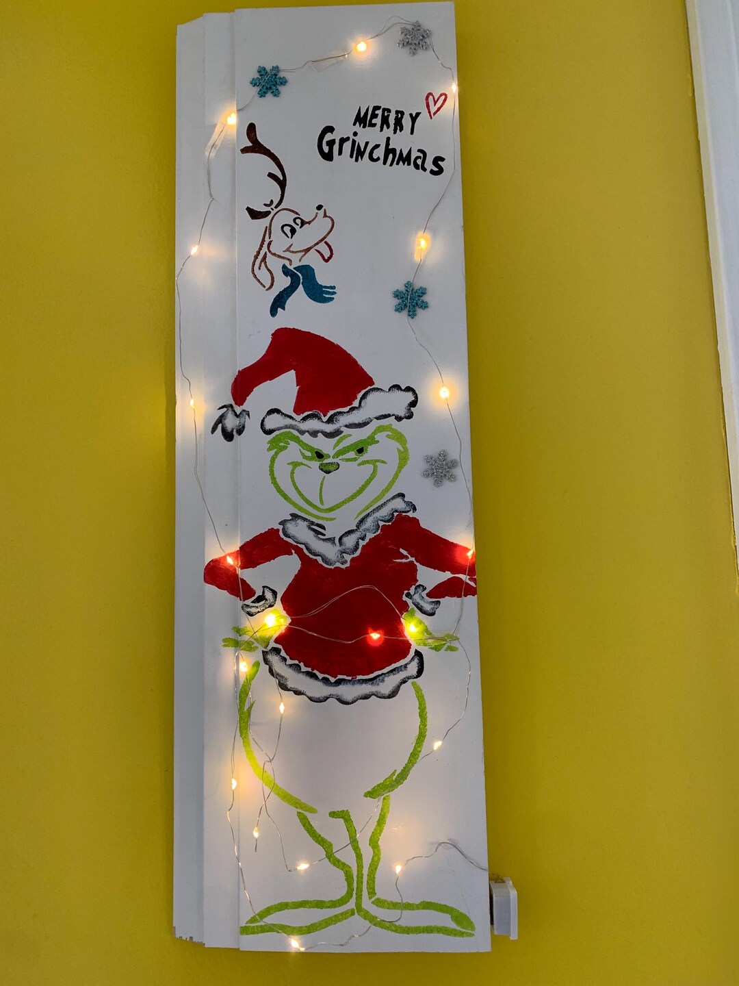 Merry Grinchmas Sign for Home Decor 23”x7.5” - Etsy