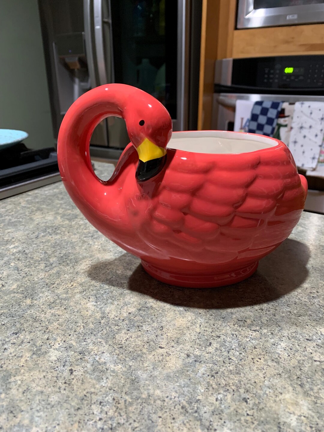 Gorgeous Pink Flamingo Planter Bowl Ect 8.5”x6”x5” for Home Porch or ...