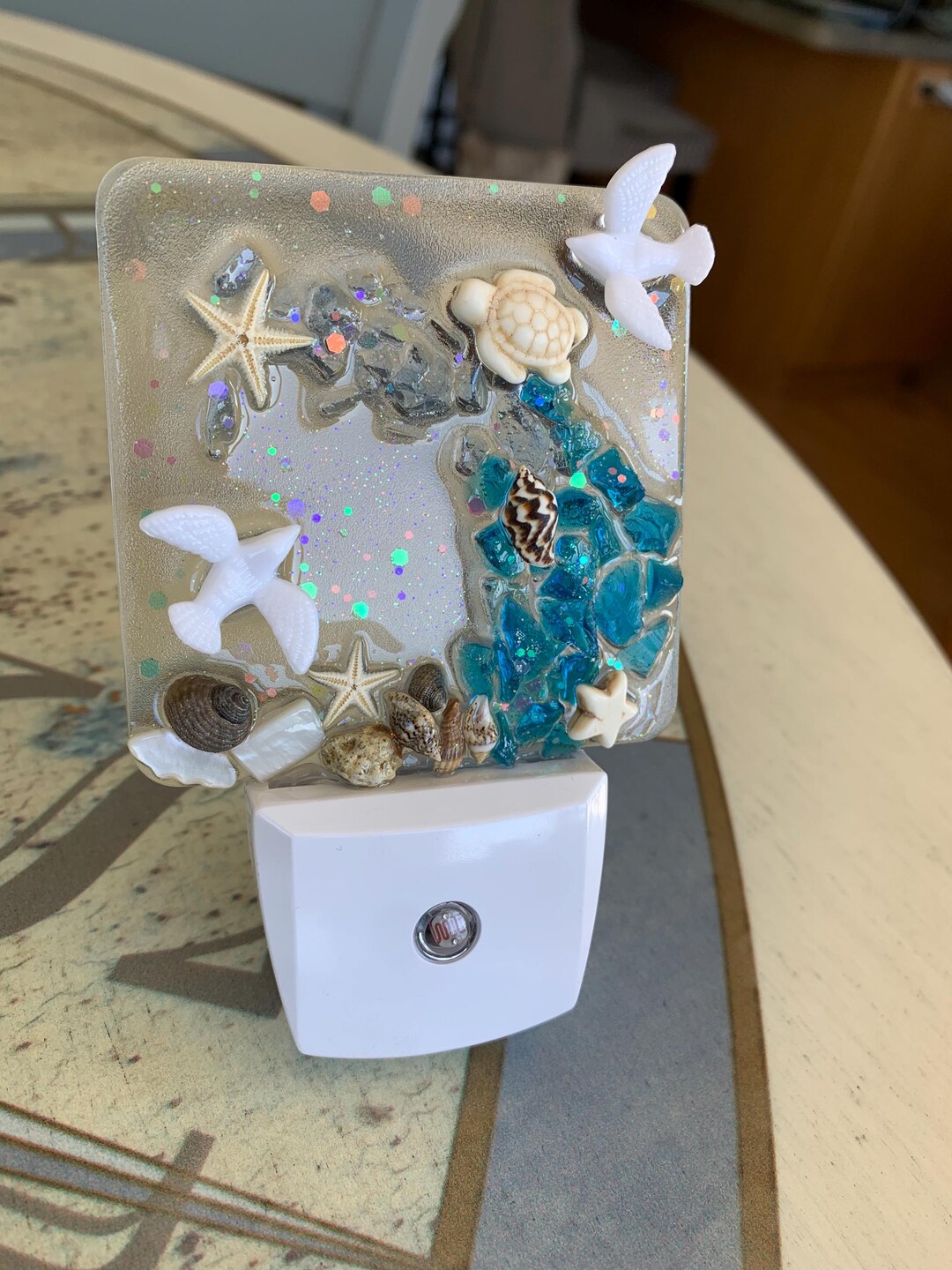 Beautiful Ocean Wave Led Dusk to Dawn Night Light for Home Decor ...