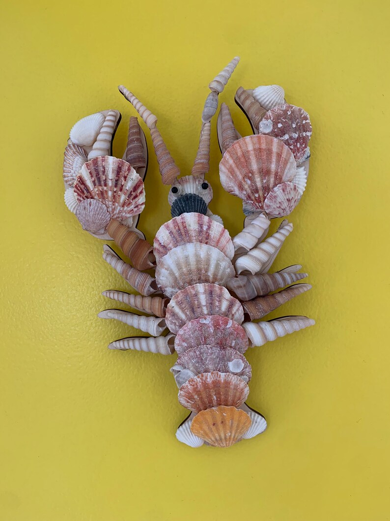 Lobster Shell Art for Home Decor - Etsy
