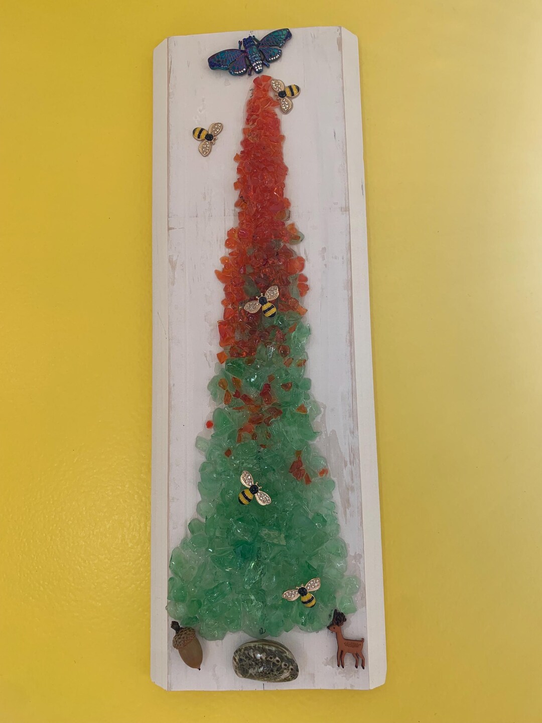 Beautiful Fall Glass Resin Tree for Home Decor 16”x5.5” - Etsy