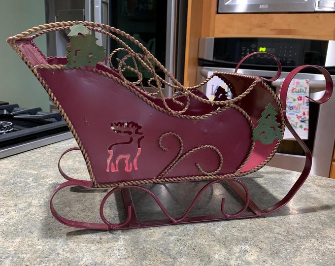 Beautiful Metal Sleigh for Decor 14”x5.5” - Etsy