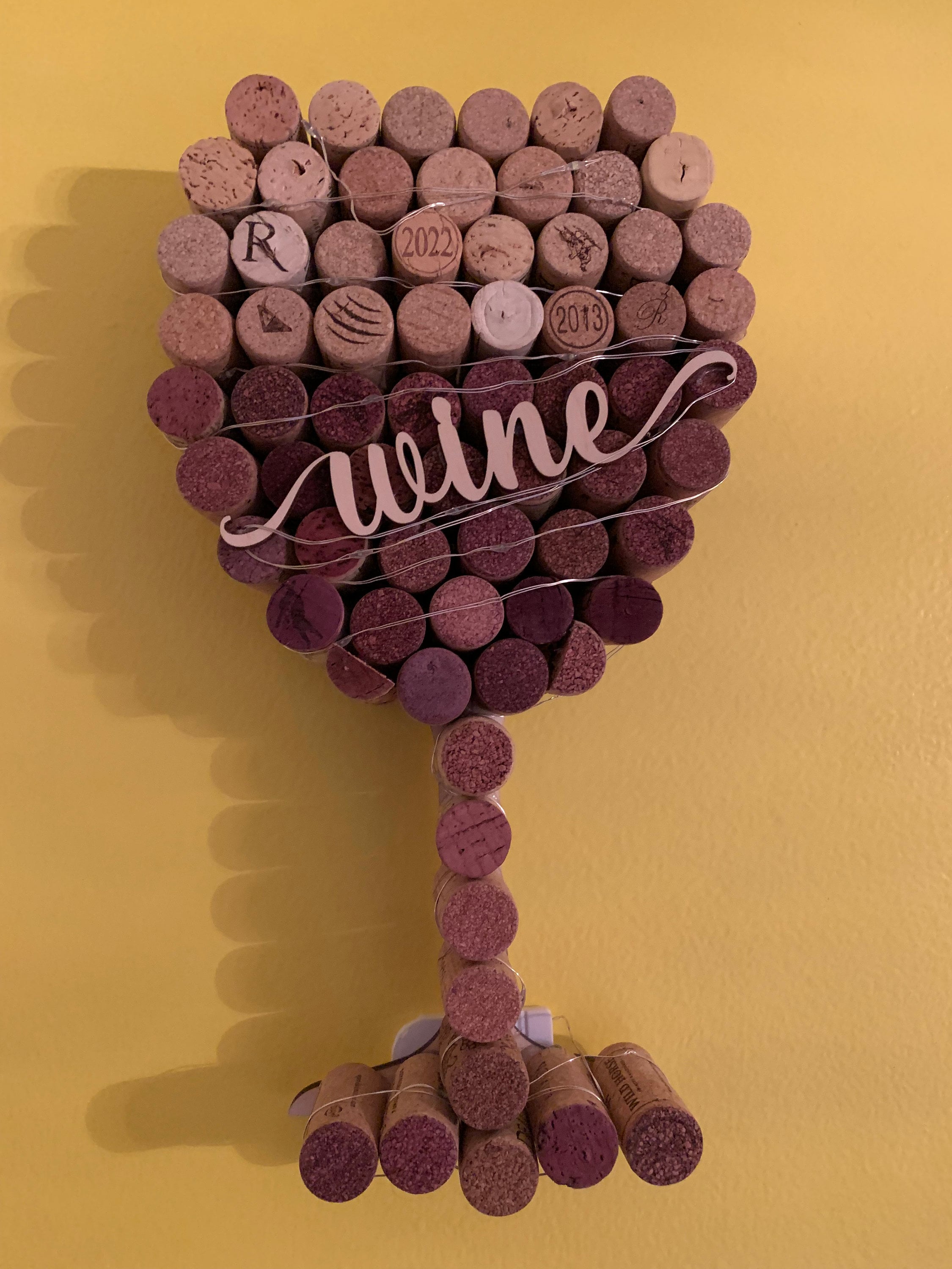 Wine, Bar, Cork Sign With Lights - Etsy