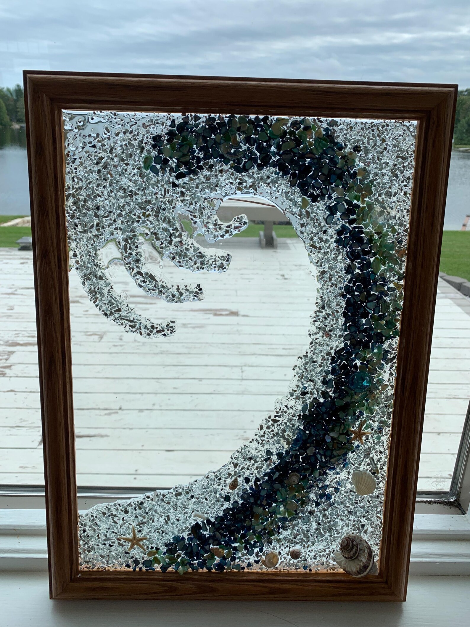 Ocean Wave Glass Resin Art Large Picture for Home Decor - Etsy