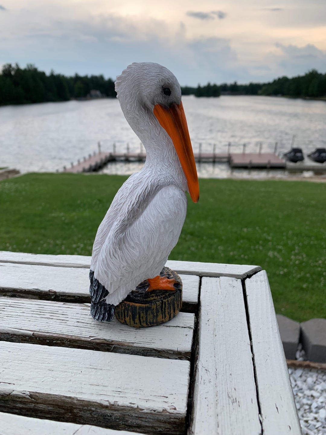 Large Pelican for Crafts or Decor 7”x3”porch Garden Decor Beach Theme ...