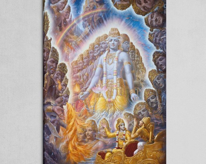 Krishna CV136MB Universal Form / Vishva Rupa Print on Canvas 18 X 24 - Etsy