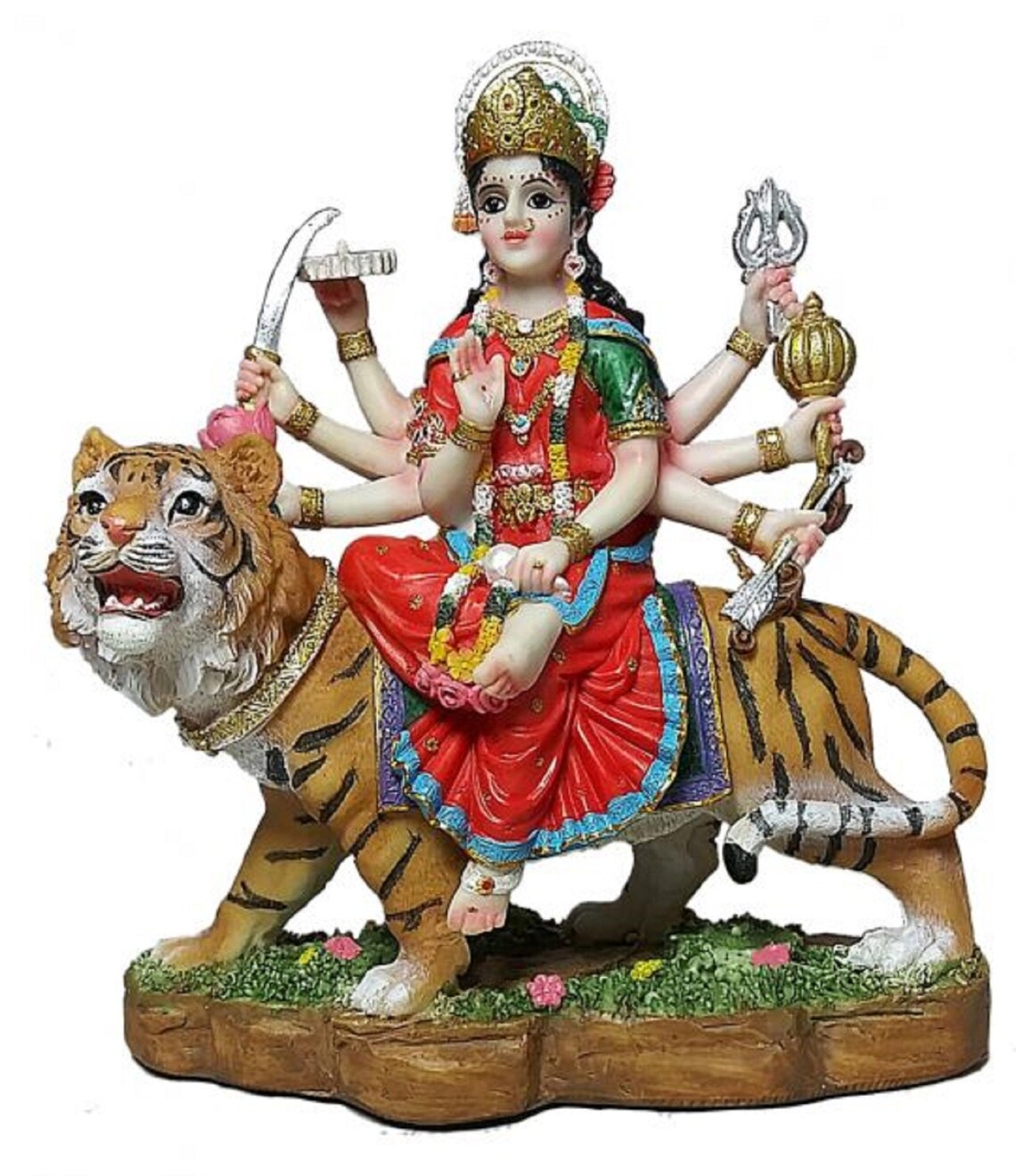 Durga on Tiger 10" (H815X) - Etsy