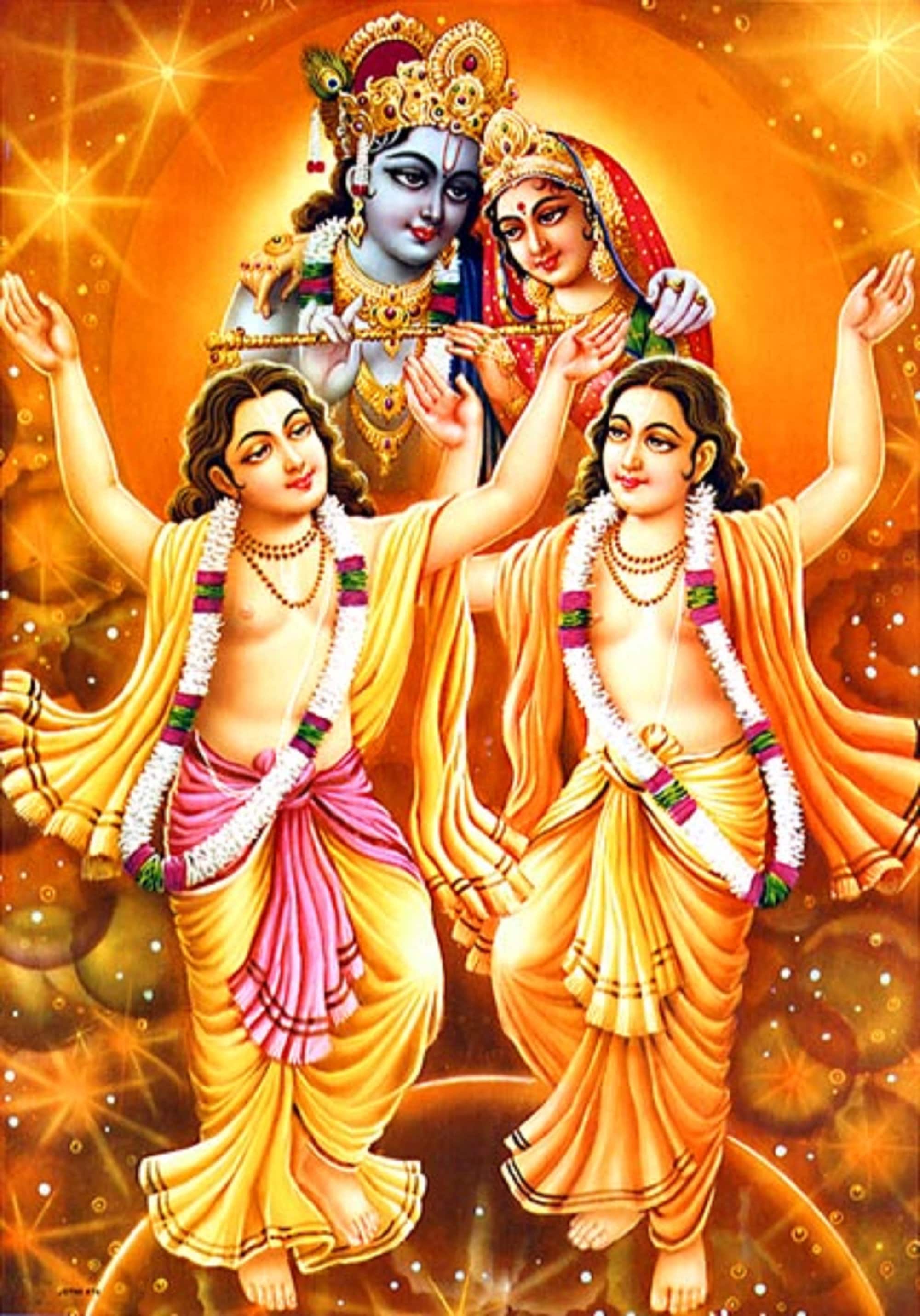 Krishna Gaura-nitai Poster 16x20 J11L - Etsy Canada