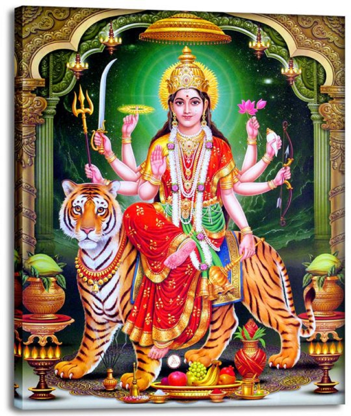 Krishna Durga Cosmos CV19XXC Canvas Art 50x60 - Etsy