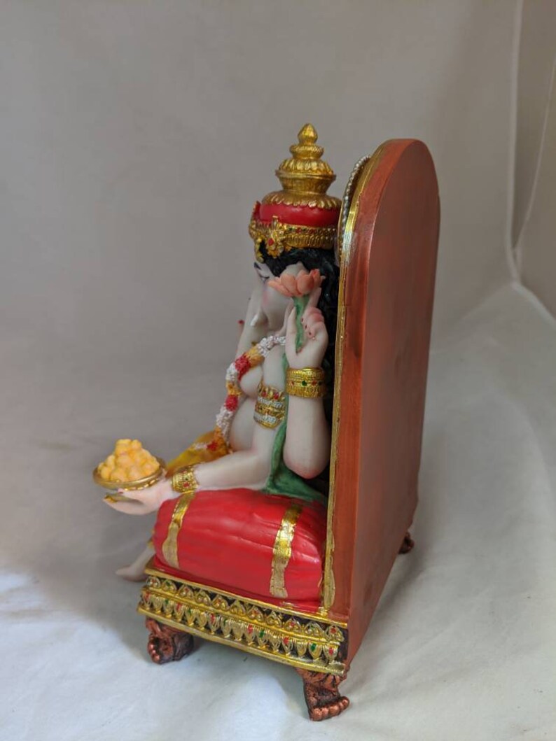 L107 Ganesh on Throne 10 Ganesh Asana | Etsy