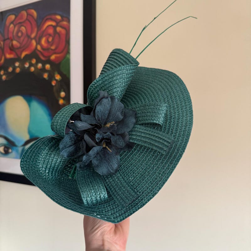 Teal Fascinator - Etsy