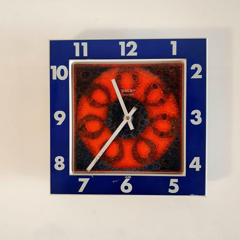 Vintage Fat Lava Clock - Etsy