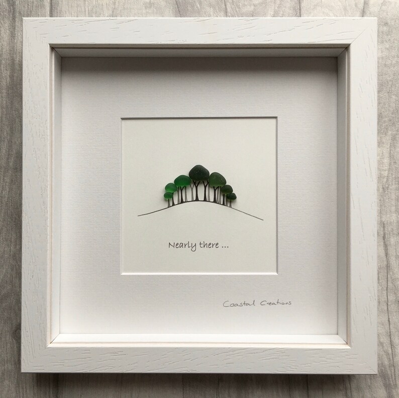 Sea Glass Art Nearly There/home Trees Cookworthy Knapp A30 | Etsy