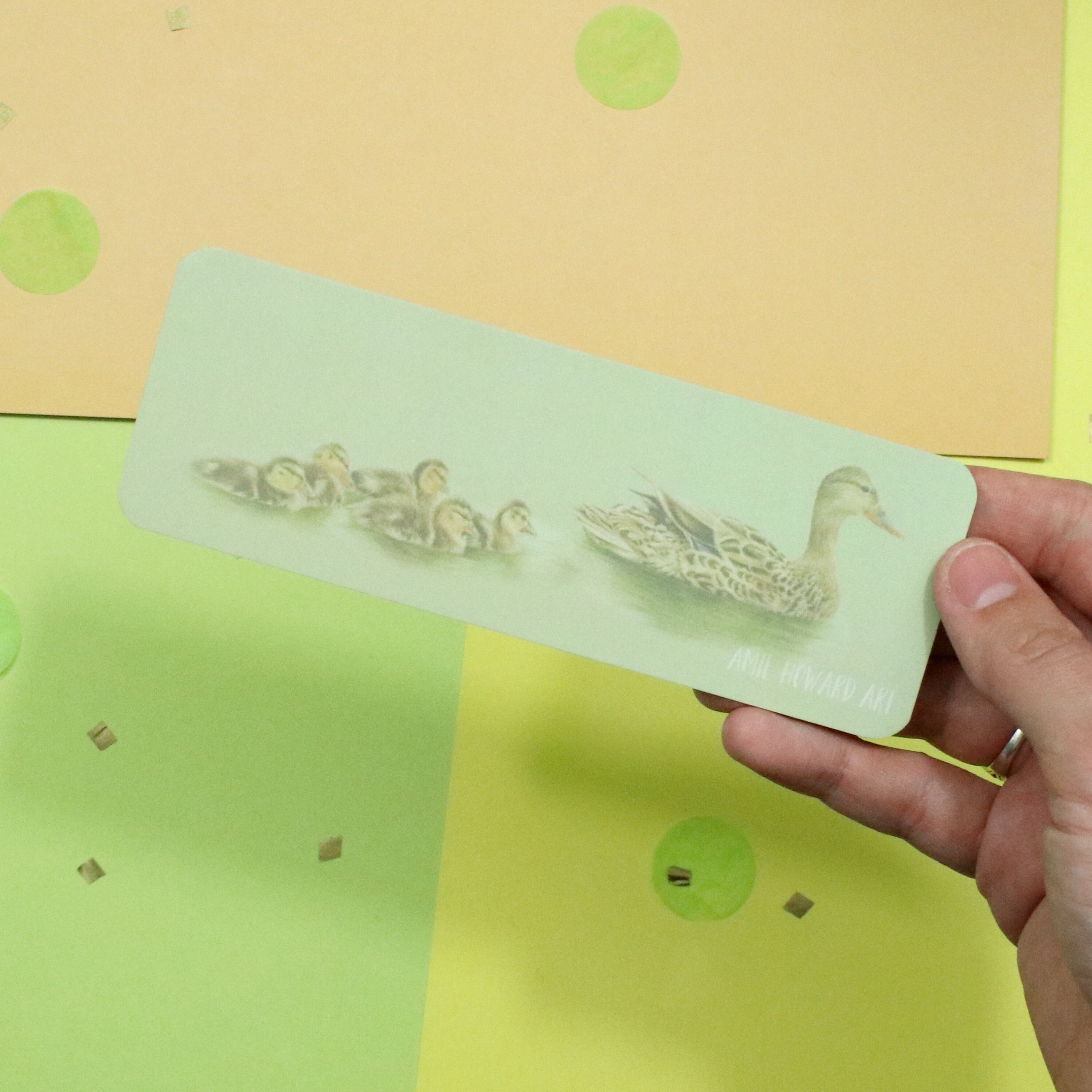Duck Bookmark Bookmark Double Sided Wildlife Gift Book - Etsy UK