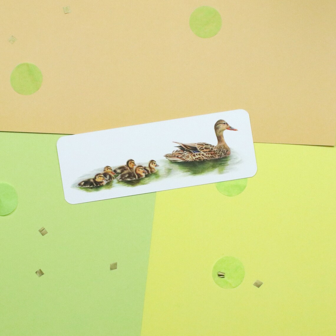 Duck Bookmark Bookmark Double Sided Wildlife Gift Book - Etsy UK