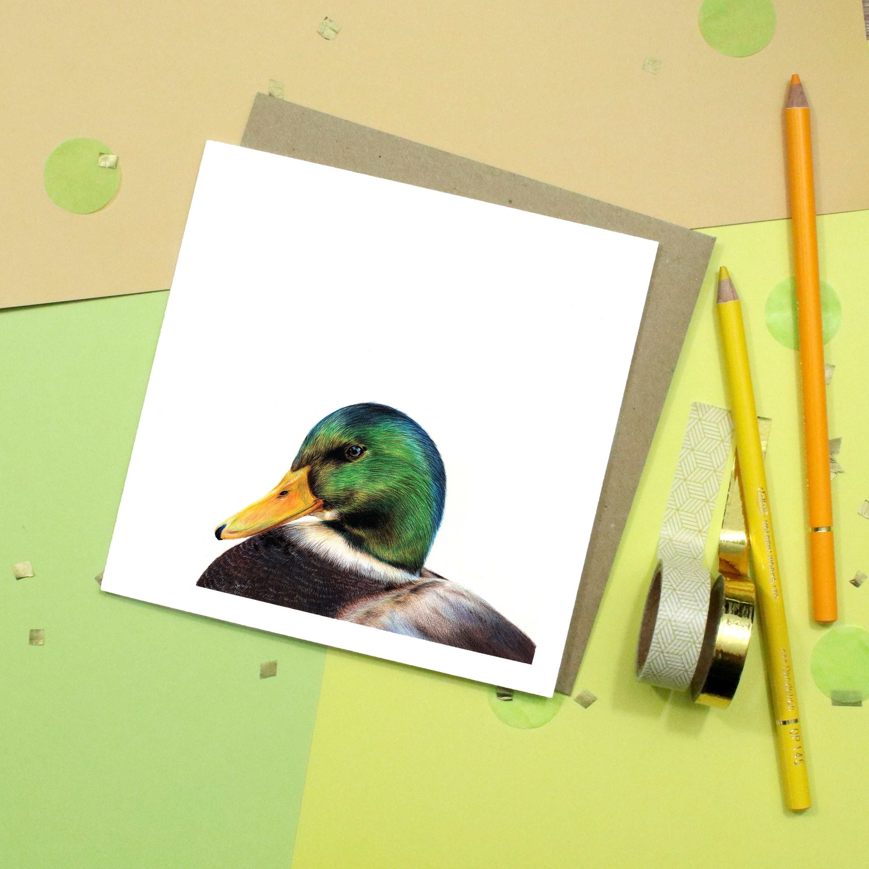 Duck Wild Animal Card / Duck Card / Greetings Card / Blank | Etsy