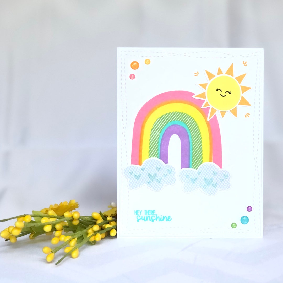 Rainbow Greeting Card Rainbow Note Card Encouragement Card Pride ...