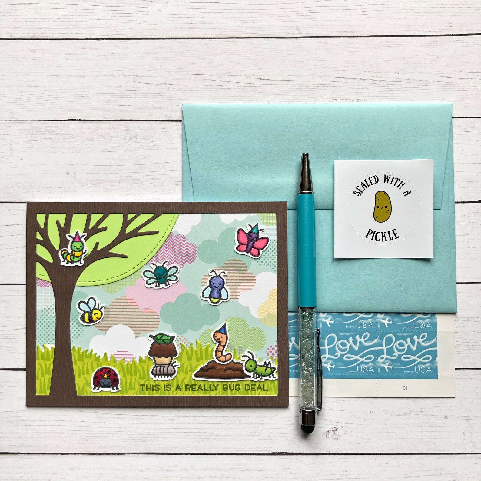 Bug Birthday Card Bug Party Summer Birthday Card Insect Card Insect ...