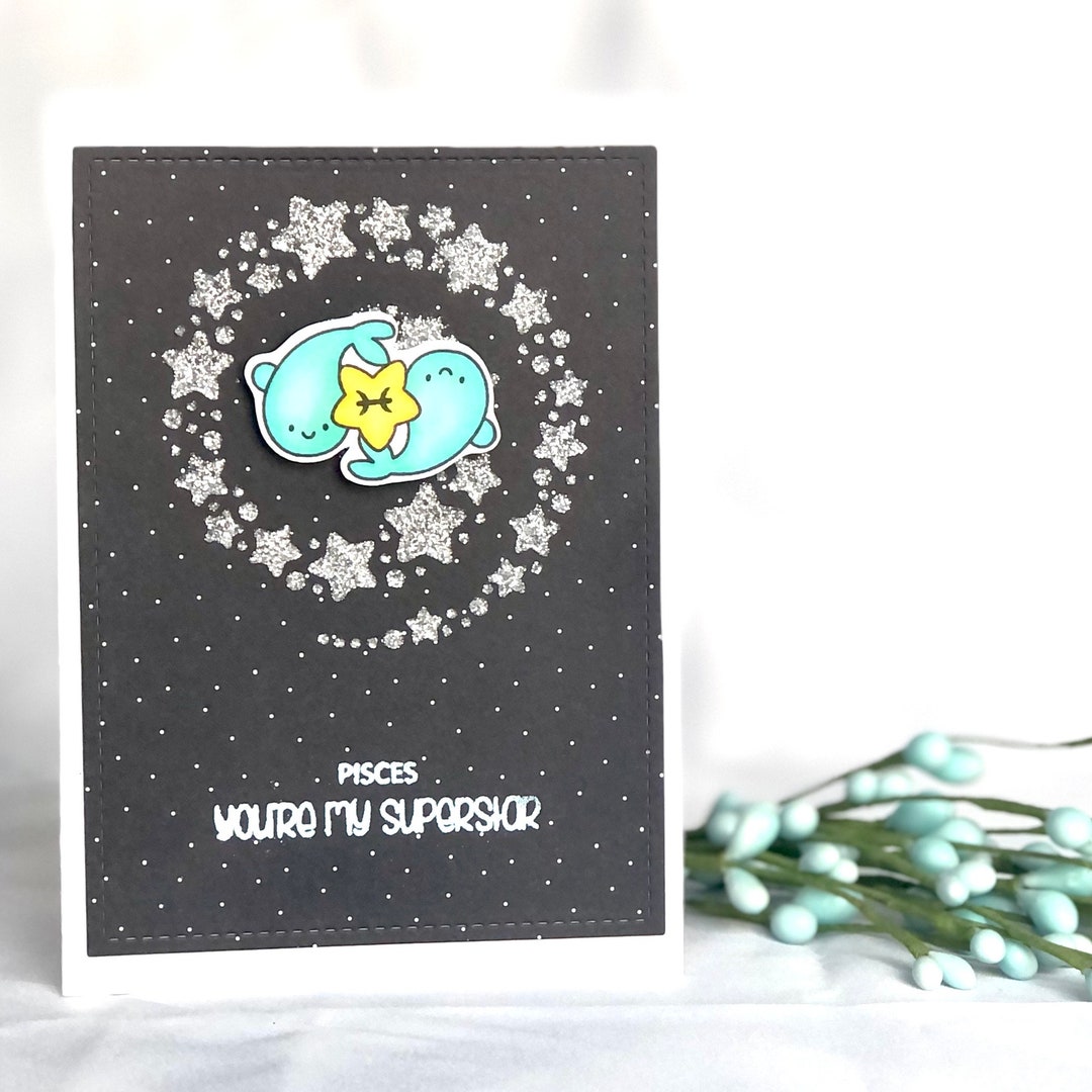 Pisces Card Pisces Birthday Card Astrology Birthday Card Zodiac ...