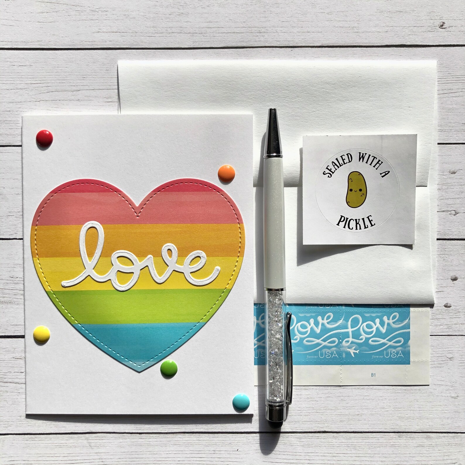Pride Card LGBTQ Pride Card Pride Month Card Rainbow - Etsy