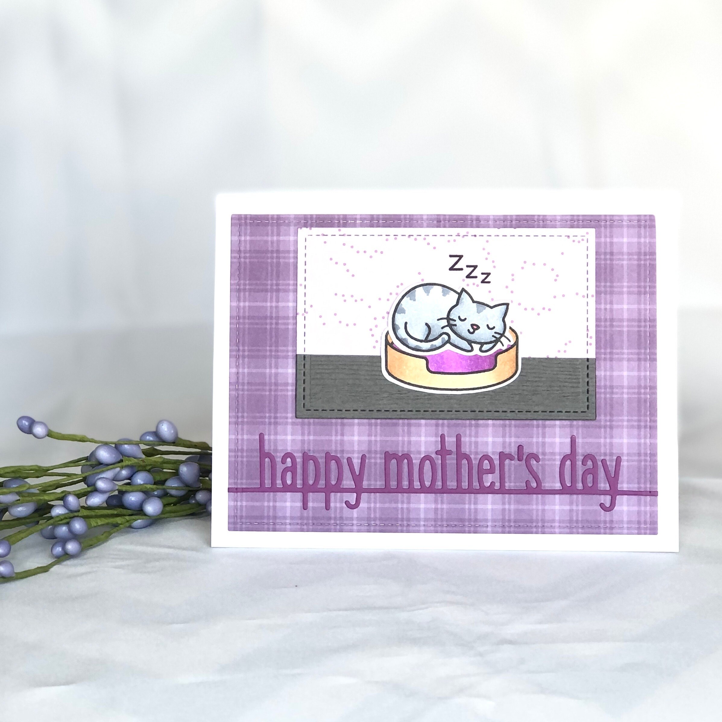 Cat Mothers Day Card Mothers Day Card From Cat Happy Mothers Day Card ...