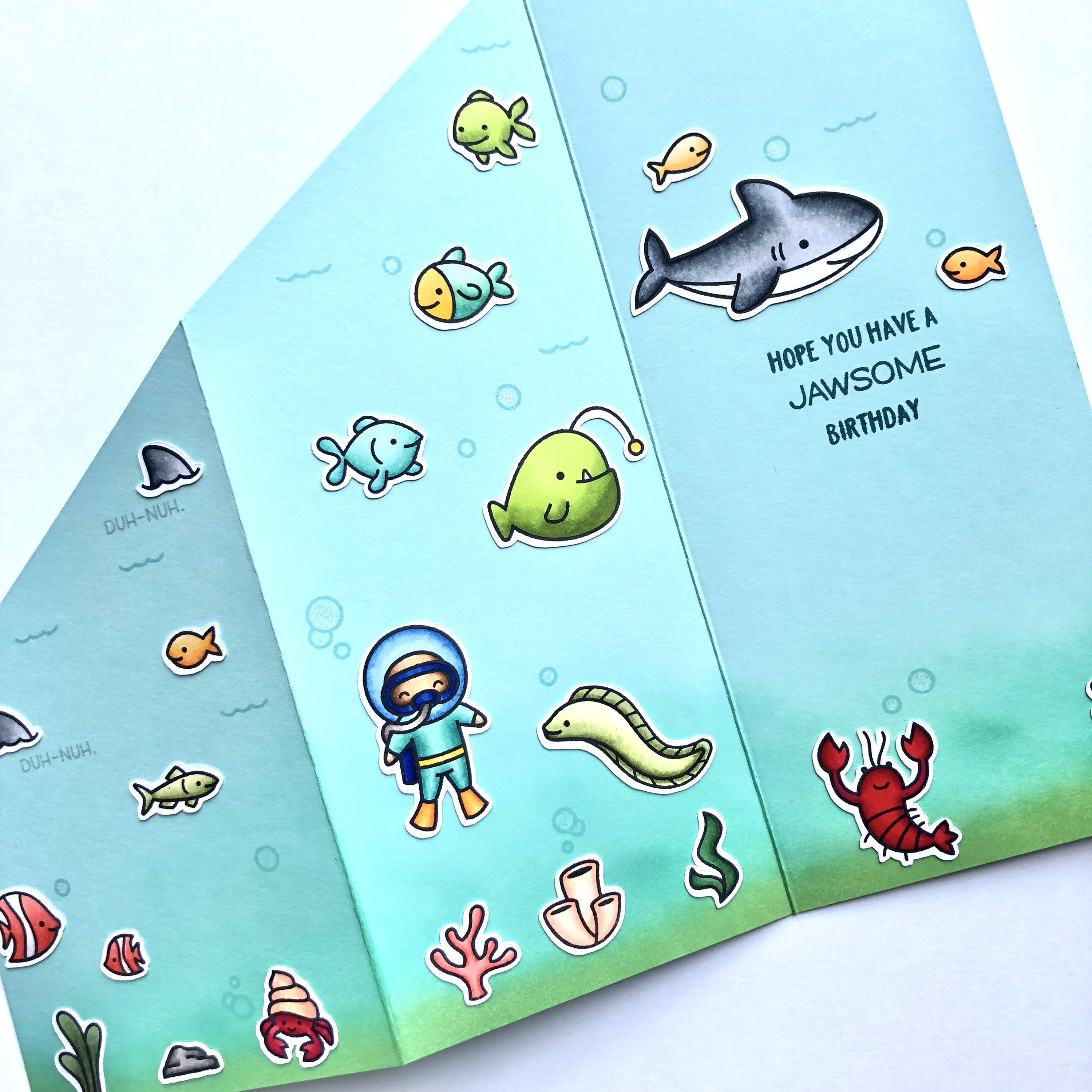 Ocean Birthday Card Under the Sea Birthday Card Ocean Card | Etsy