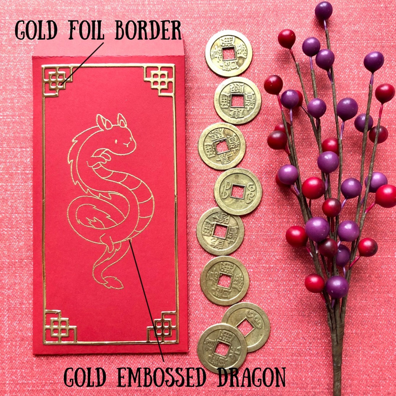 Lunar New Year Envelope Red Envelope Lucky Envelope Lunar New Year 2024 ...