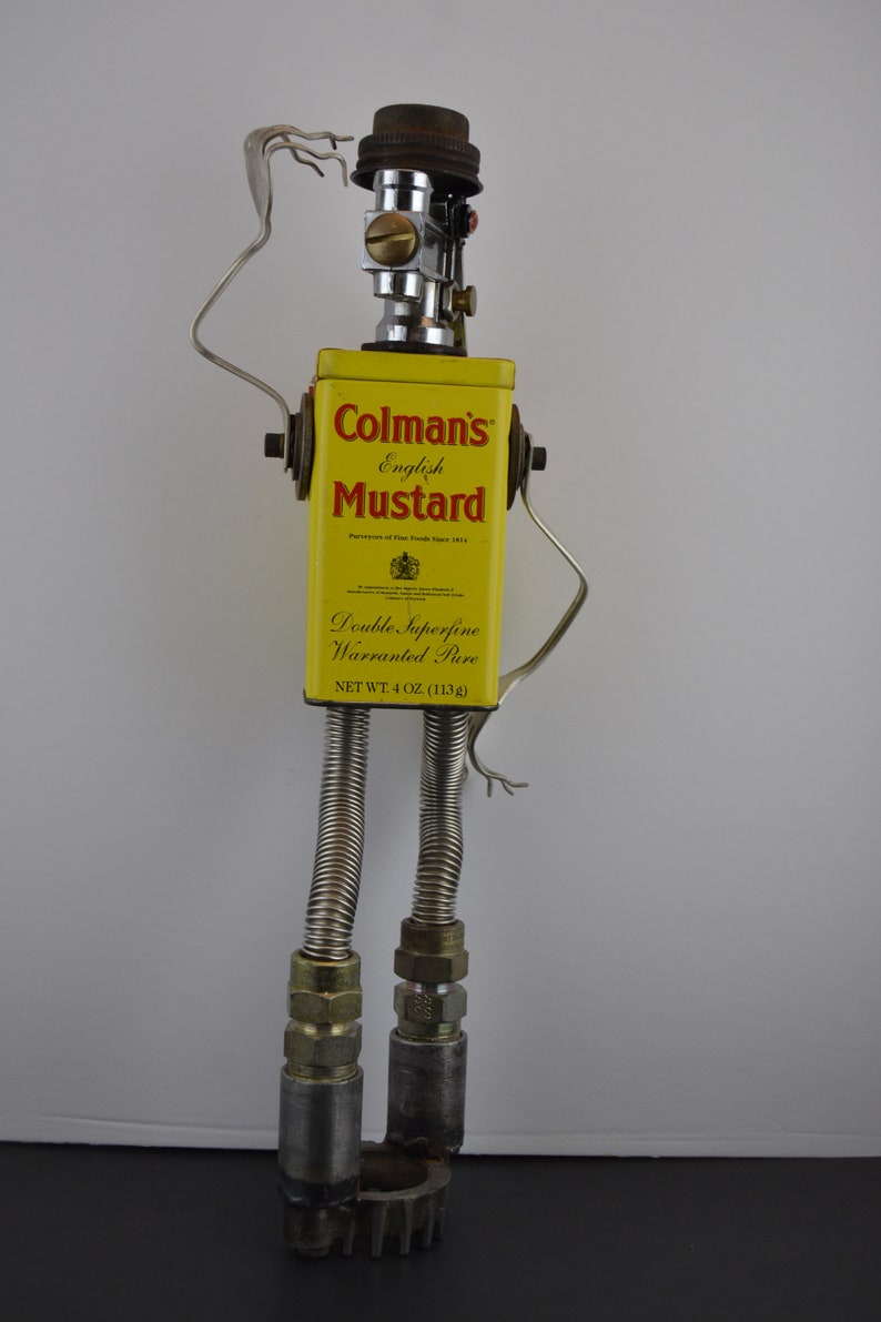 Colonel Mustard - Found Object Robot - Unique Robot - Vintage ...