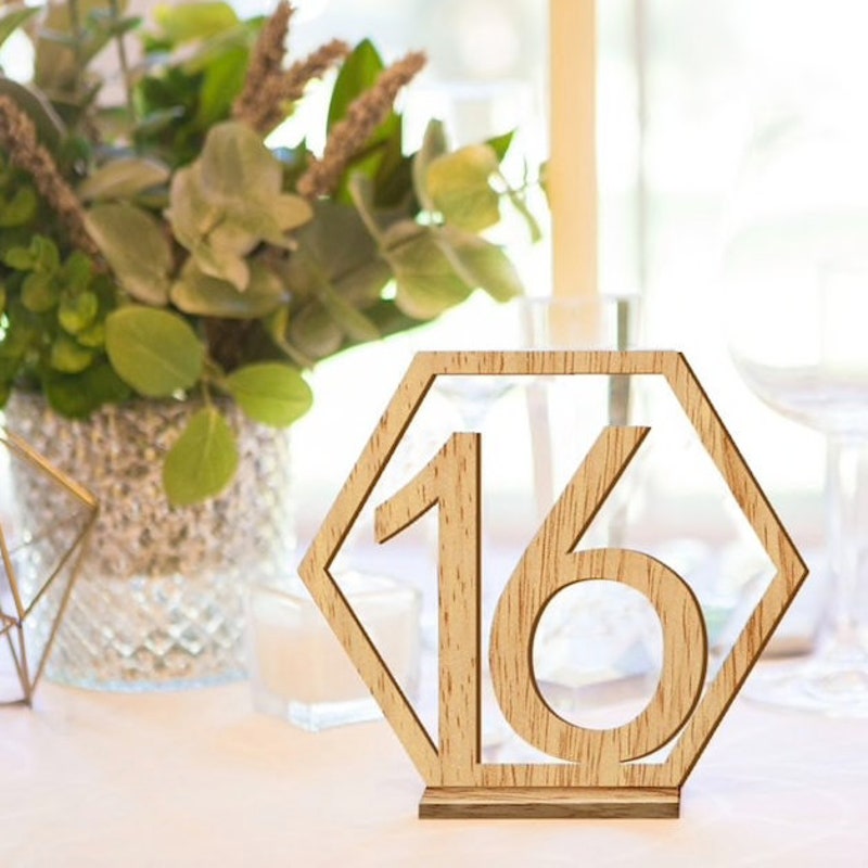 Geometric Table Numbers - Etsy
