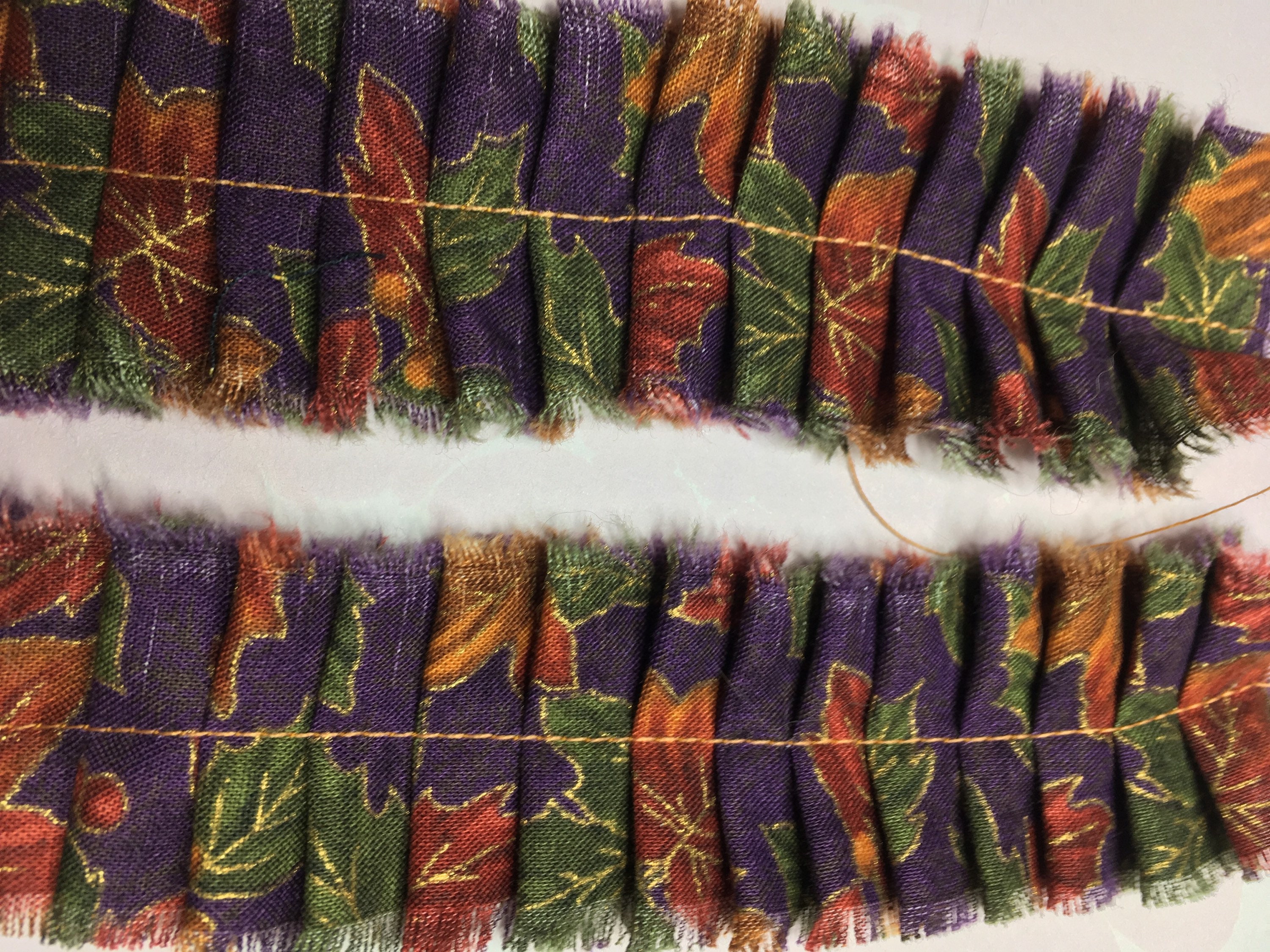 Hand Frayed Ruffled Fabric Trim Strips Halloween Ghost Black - Etsy