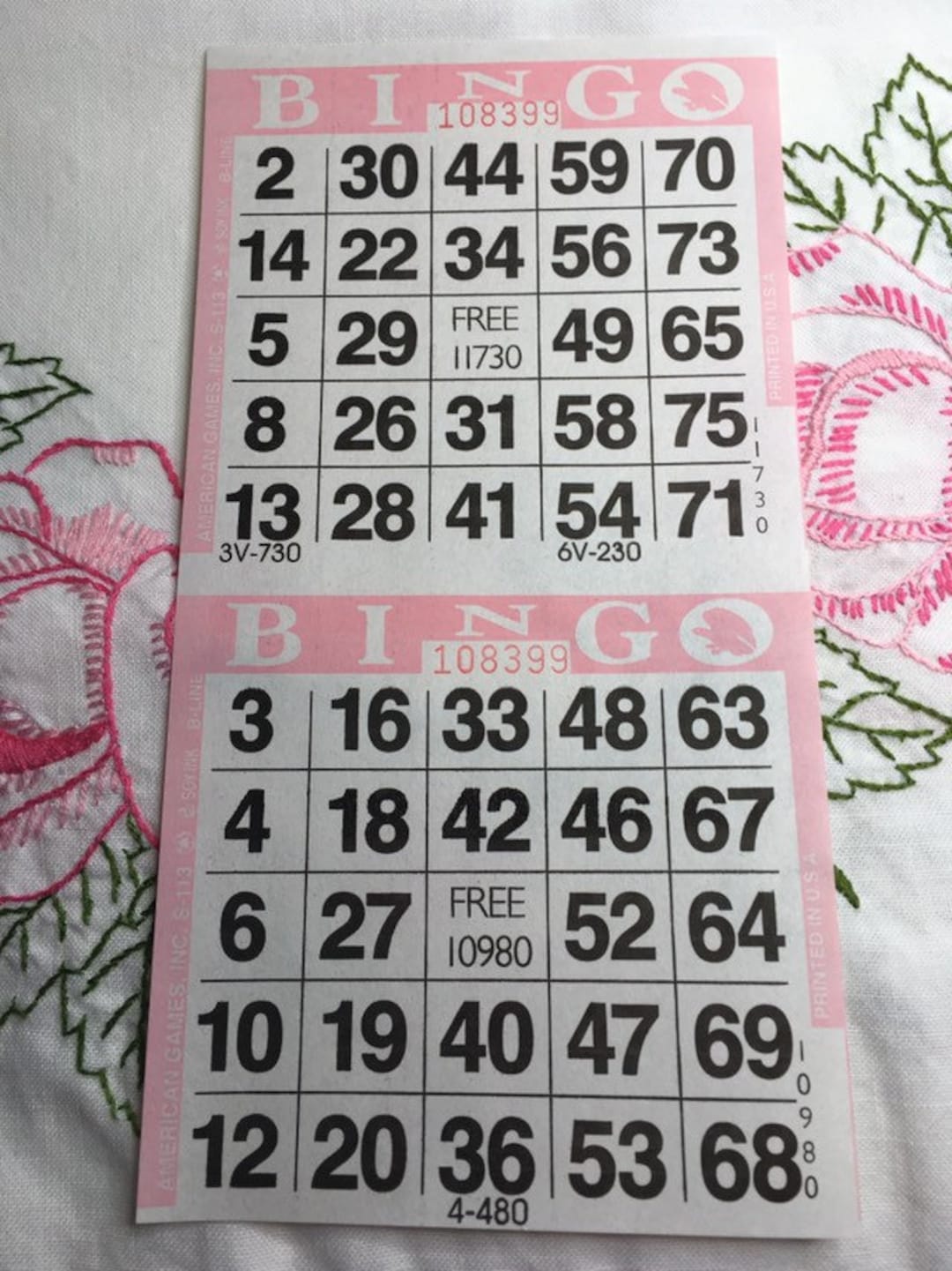 Pink BINGO Cards Junk Journals Mixed Media Collage Paper Craft - Etsy