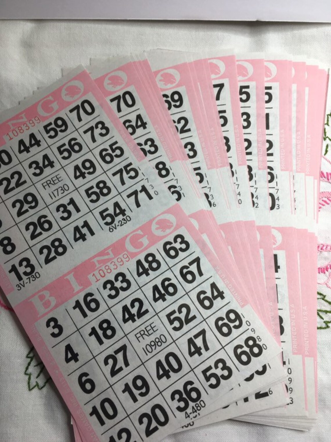 Pink BINGO Cards Junk Journals Mixed Media Collage Paper Craft - Etsy
