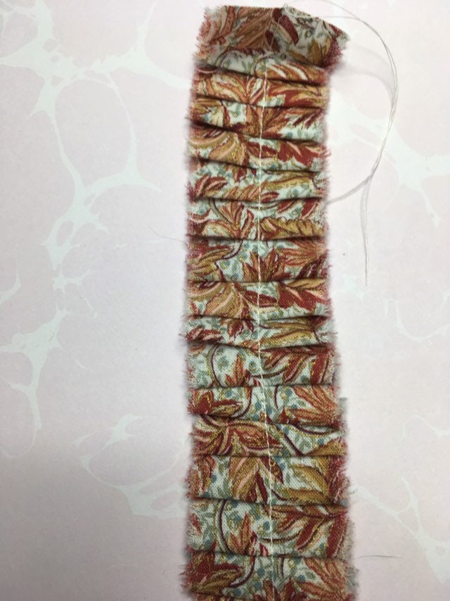 Hand Frayed Ruffled Fabric Trim Strips Moss Batik Candy Corn - Etsy