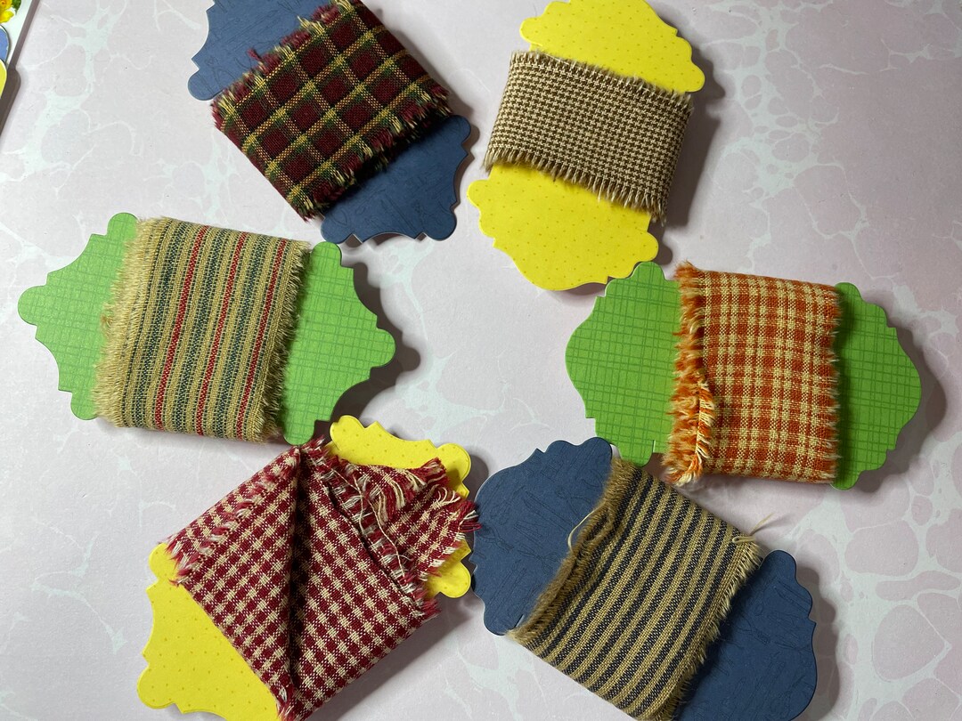Homespun Fabric Trim: Hand Frayed Checks Plaids Stripes - Junk Journals ...