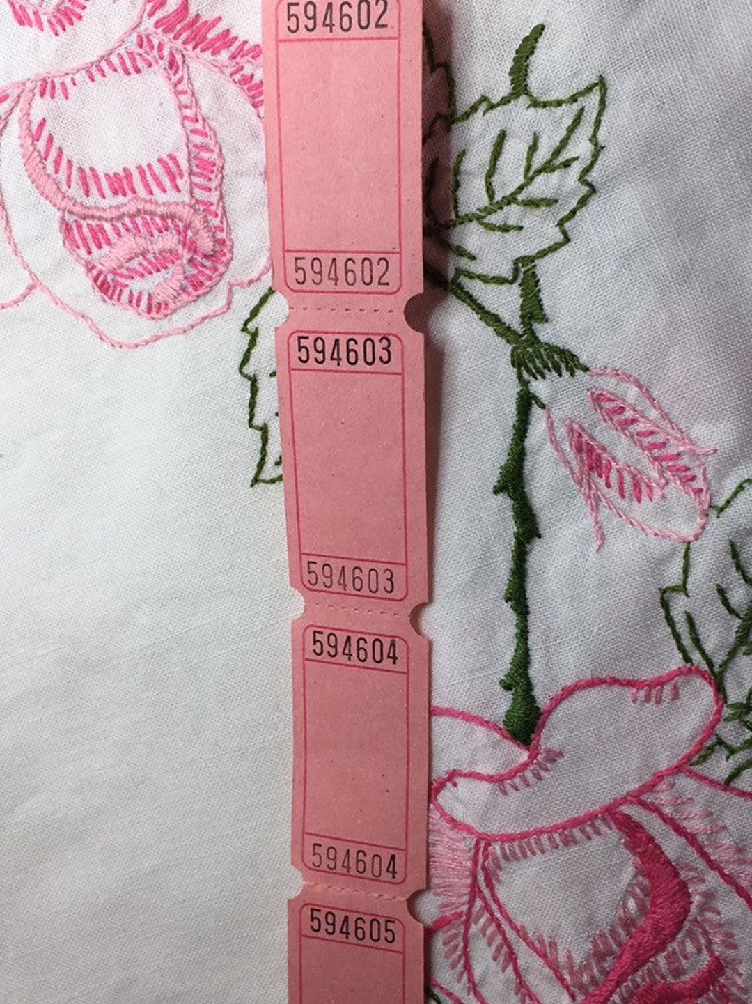Pink Raffle Tickets (blank) for Junk Journals Collage Mixed Media ...
