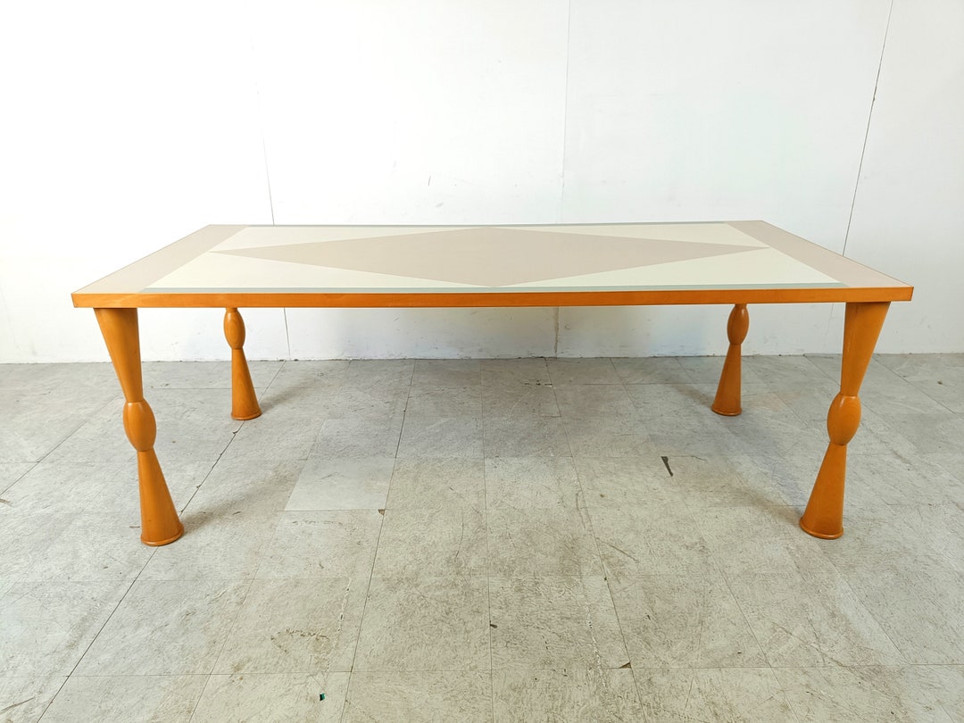 Sottsass filicudi Dining Table for Zanotta, 1990s Vintage Postmodern ...