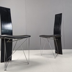 Set of 4 Concorde Dining Chairs With Leather Seats by Torstein Flatøy ...
