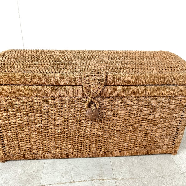 Wicker Blanket Chest - Etsy